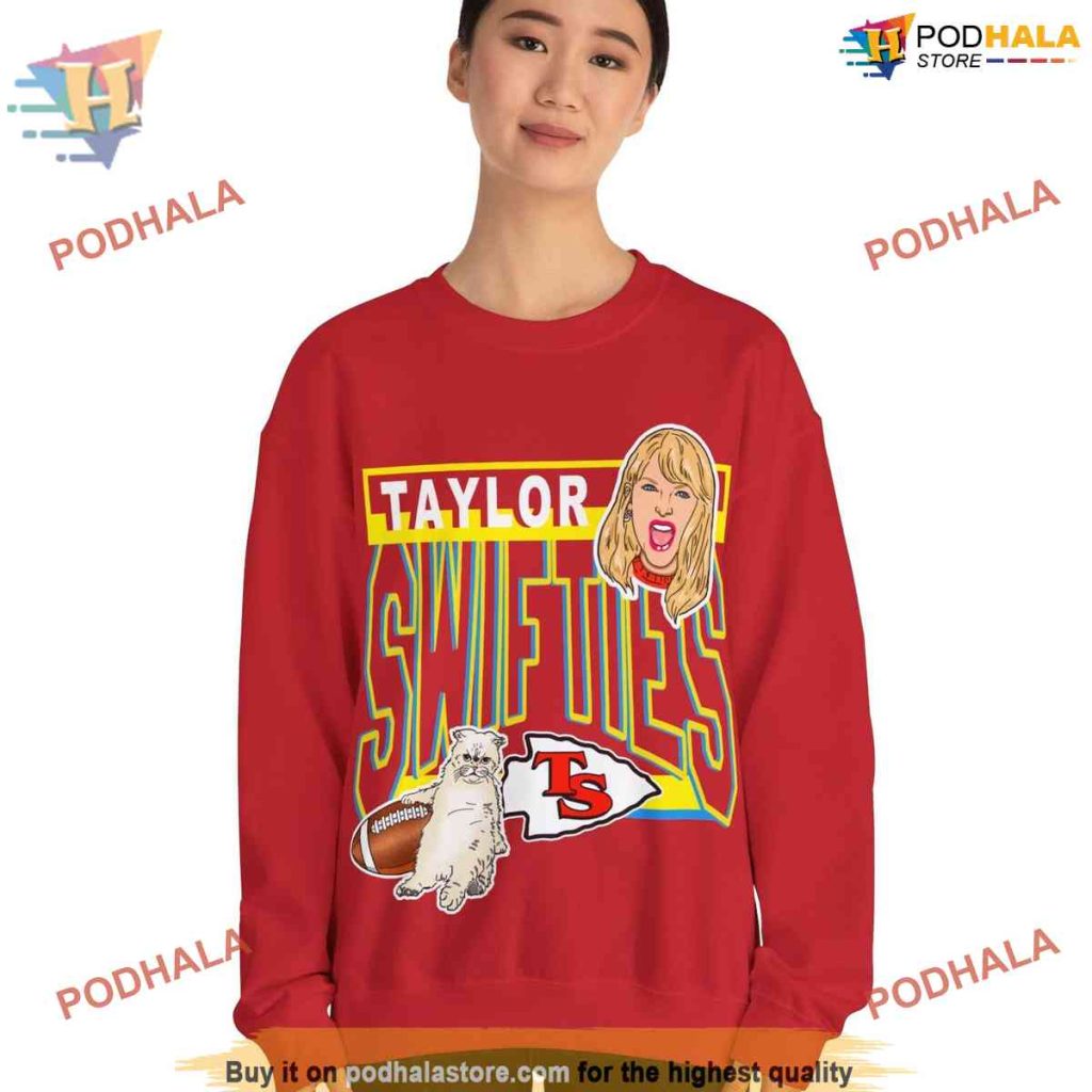 Taylor Swift Swiftie Kansas chiefs Sweatshirt, Team Logo Birthday ...