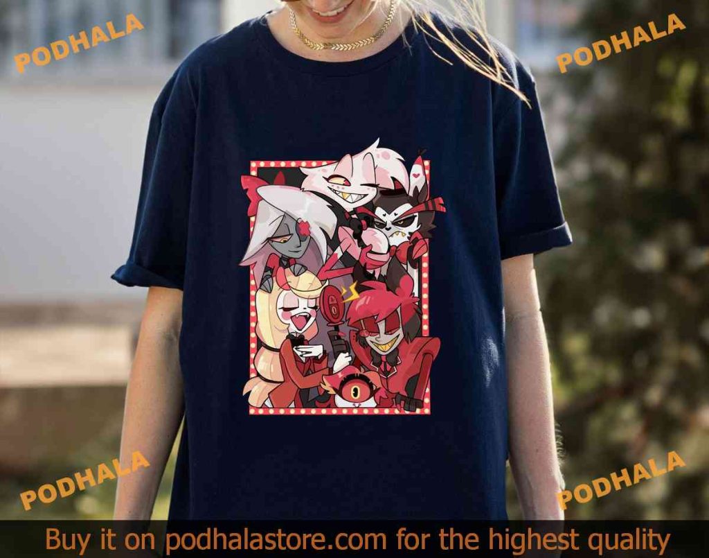 Hazbin Hotel Characters Collective Shirt, Cartoon and Helluva Boss Fan ...