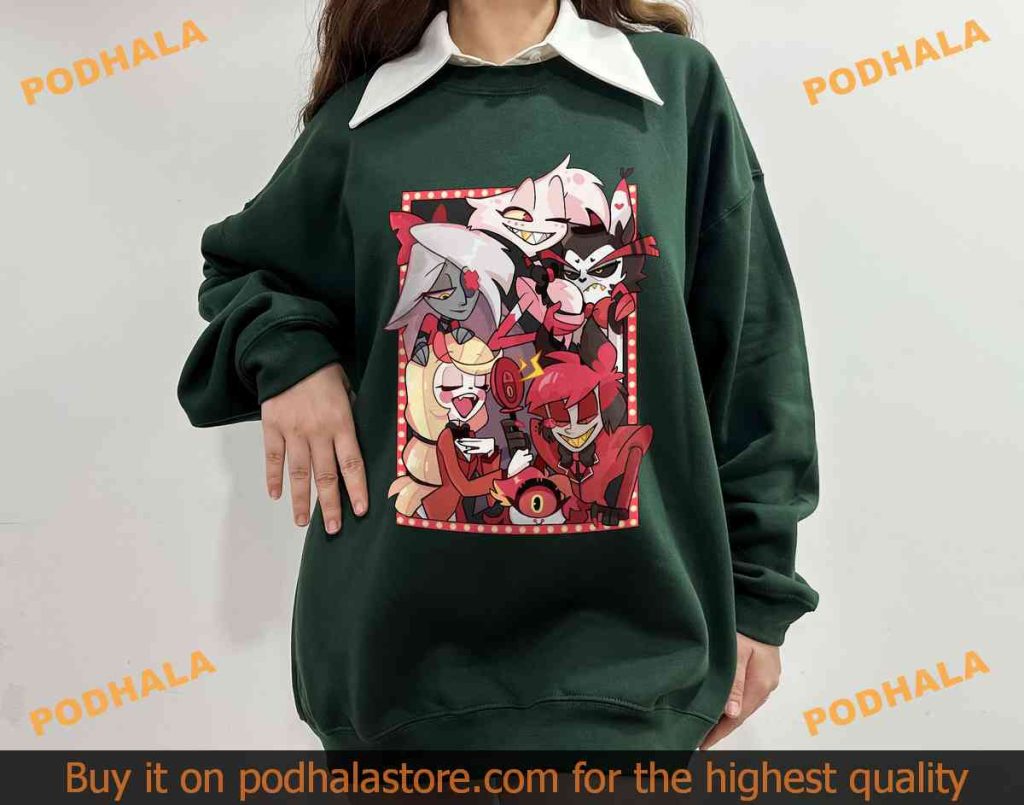 Hazbin Hotel Characters Collective Shirt, Cartoon and Helluva Boss Fan ...