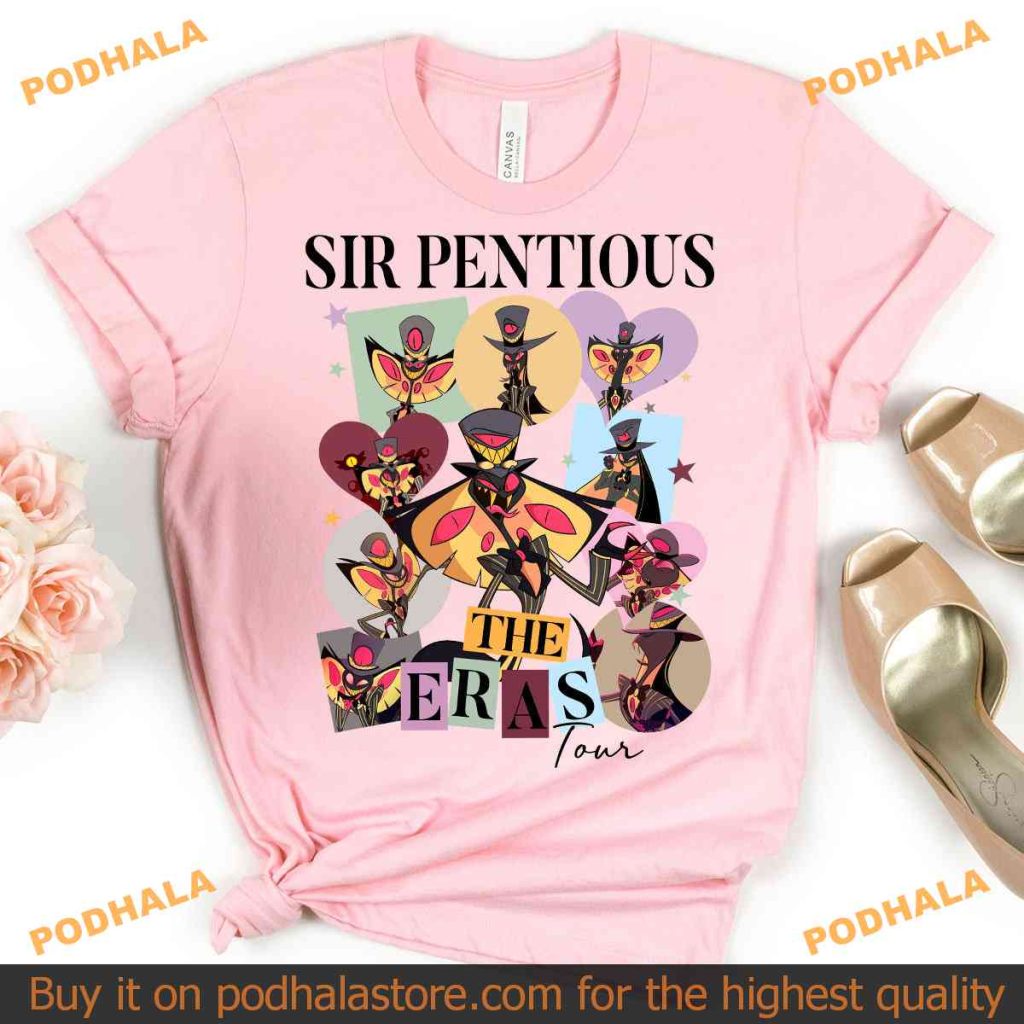 Sir Pentious Hazbin Hotel Eras Tour Shirt, Unique Helluva Boss Shirts ...