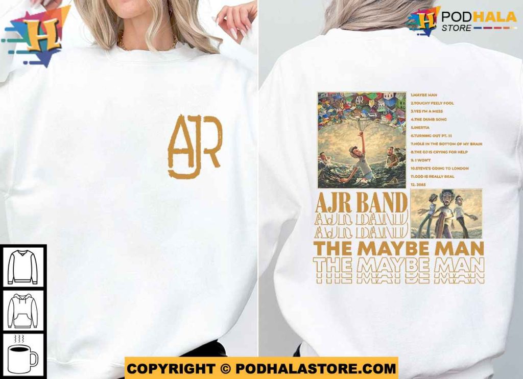 The Maybe Man Tour 2024 Two Side Shirt, AJR Band Fan Shirt, Ajr Members ...