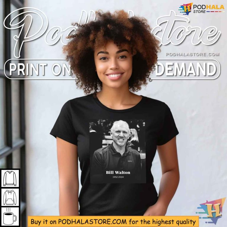 RIP Bill Walton 1952-2024 Memorial Shirt, Honoring a Basketball Legend ...