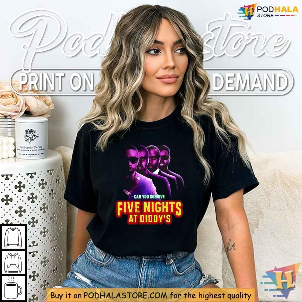 5 Nights at Diddy Merch, Humorous Shirt for Fans of Diddy and Horror ...