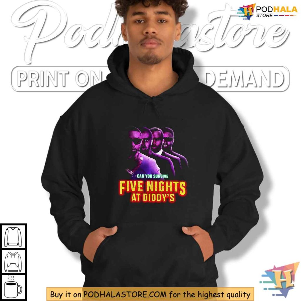5 Nights at Diddy Merch, Humorous Shirt for Fans of Diddy and Horror ...