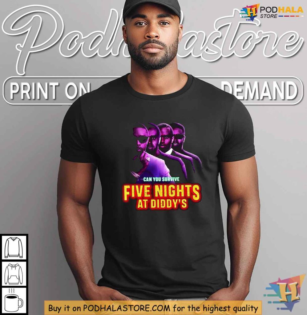 5 Nights at Diddy Merch, Humorous Shirt for Fans of Diddy and Horror ...