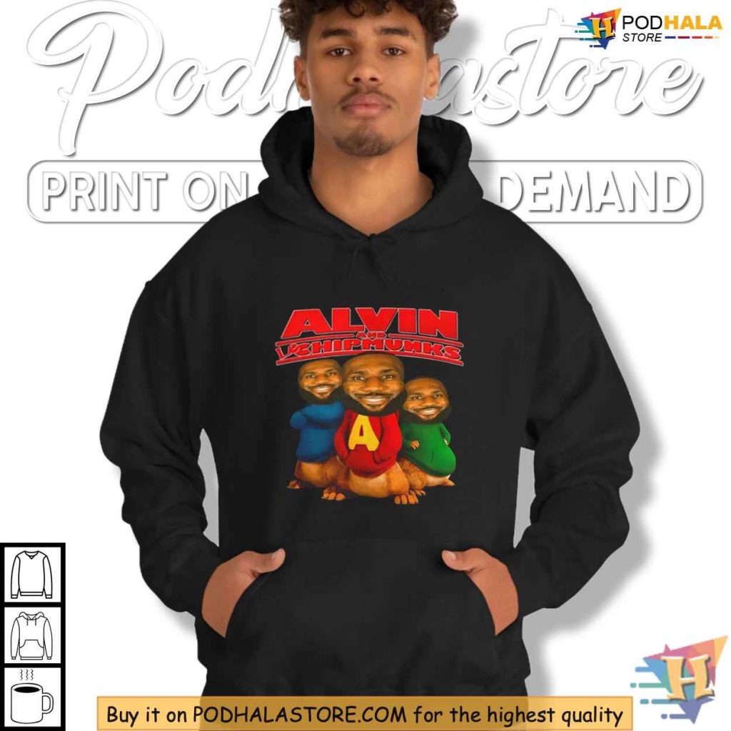 LeBron James in Alvin and the Chipmunks Shirt, Basketball and Cartoon ...
