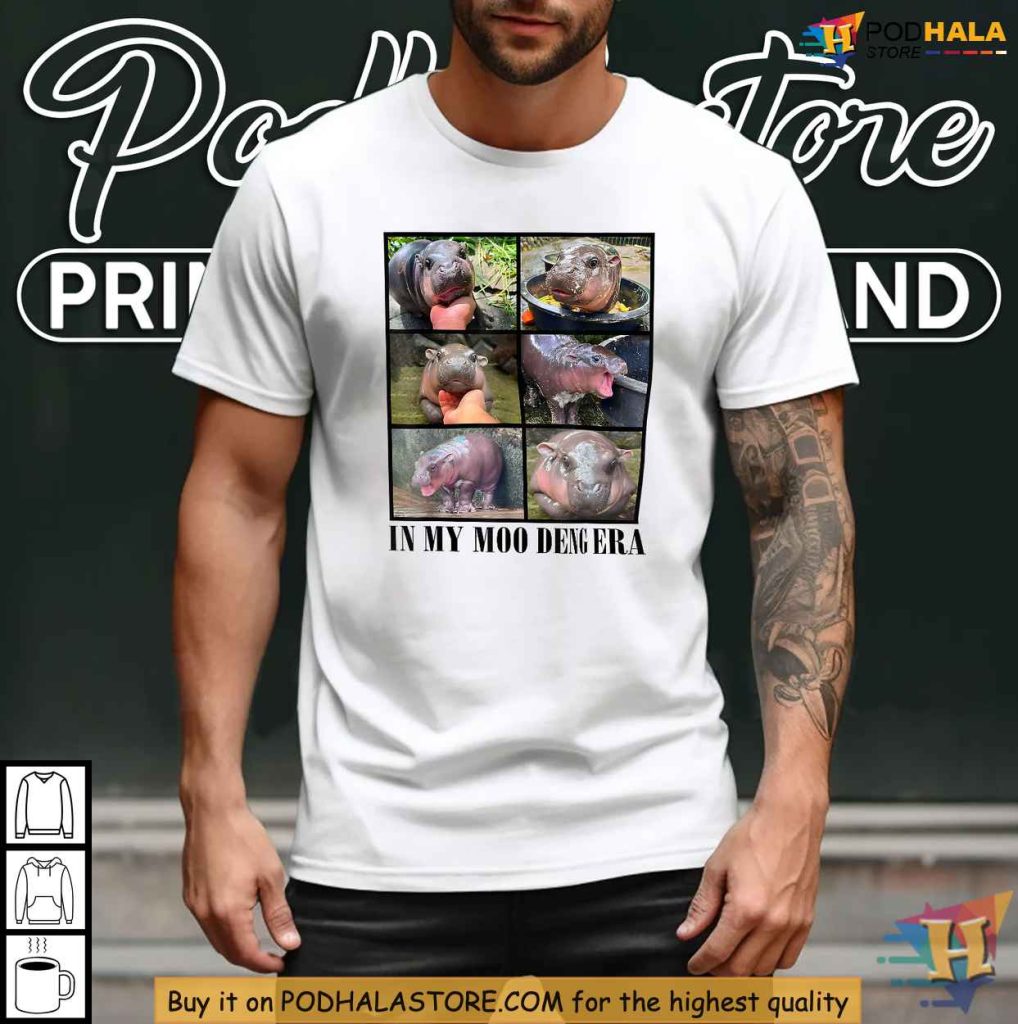 Moo Deng Era Shirt, Hippo Meme Design for Cute Animal Lovers and Meme ...