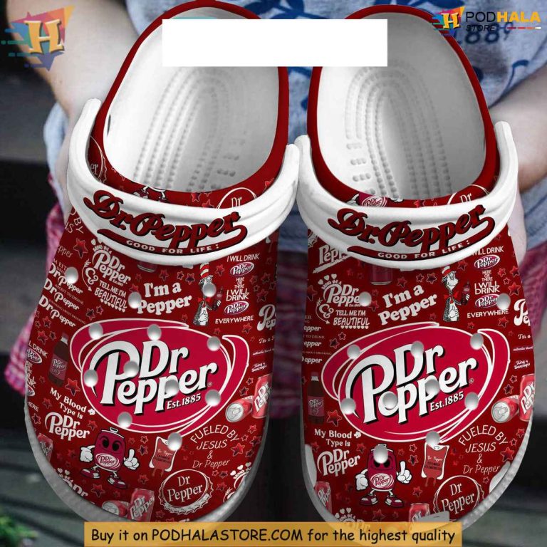 Dr Pepper Crocs, Fun Fan Footwear for Those Who Bleed Dr Pepper Red ...
