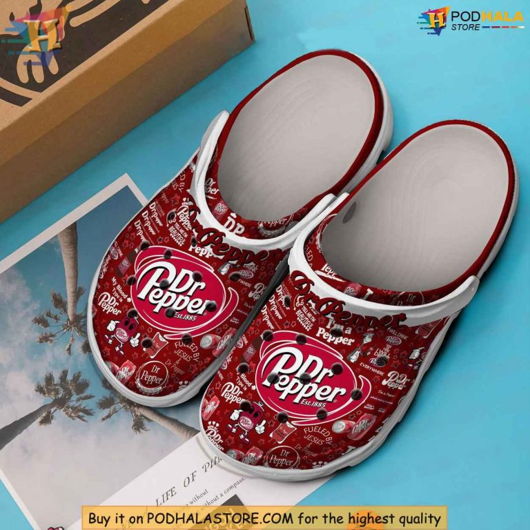 Dr Pepper Crocs, Fun Fan Footwear for Those Who Bleed Dr Pepper Red ...