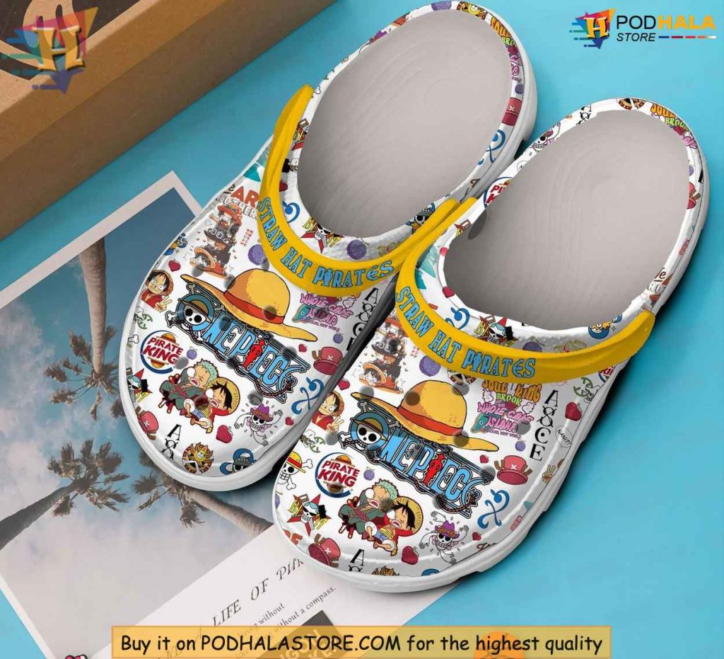 One Piece Crocs, Straw Hat Pirates Shoes for Anime Fans, Comfortable ...