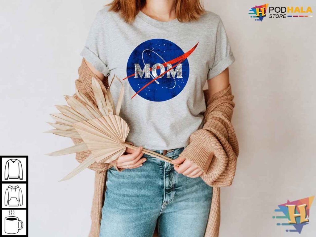 Personalized NASA Mom Shirt, Fun Space Themed Gift, Geek Chic T-Shirts ...