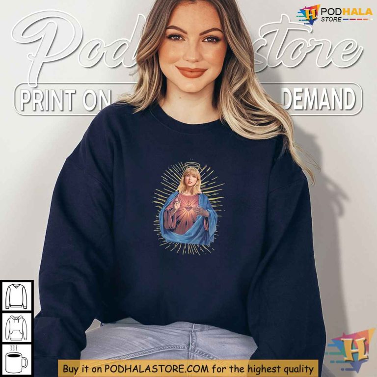 Taylor Swift Jesus Shirt, Celebrity Religious Art Tee for Swifties Fans ...