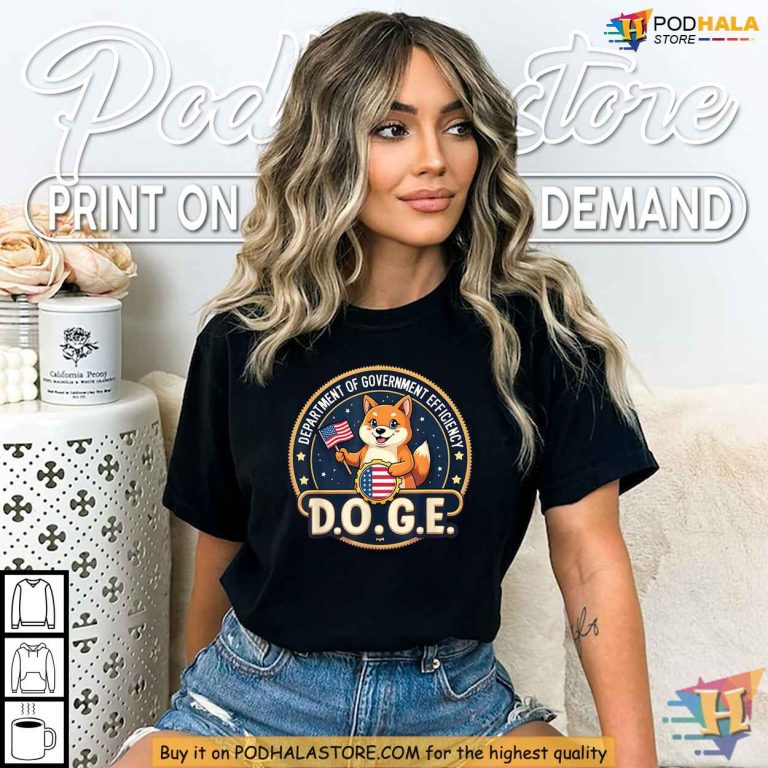 Department of Government Efficiency Doge Shirt, Patriotic Meme Apparel ...