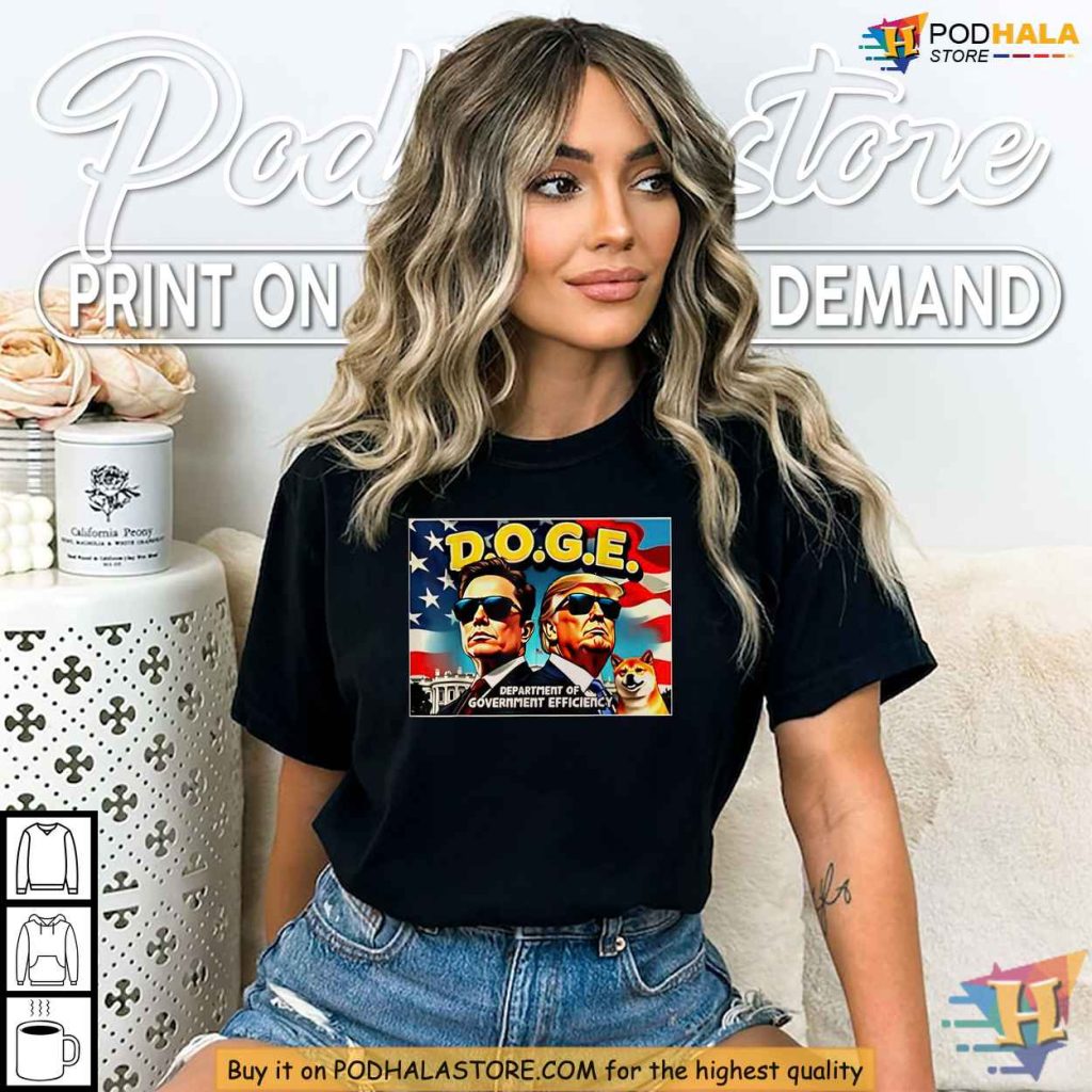 Department of Government Efficiency Doge Shirt, Satirical Political Tee ...