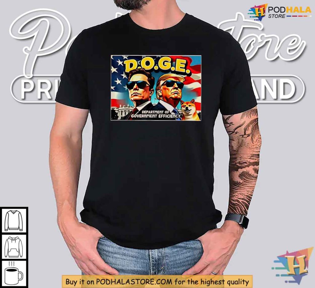 Department of Government Efficiency Doge Shirt, Satirical Political Tee ...