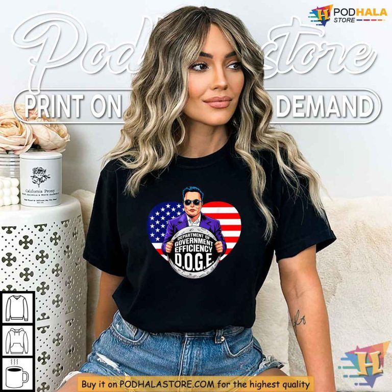 Government Efficiency DOGE 2024 Humor Shirt Featuring Elon Musk and ...
