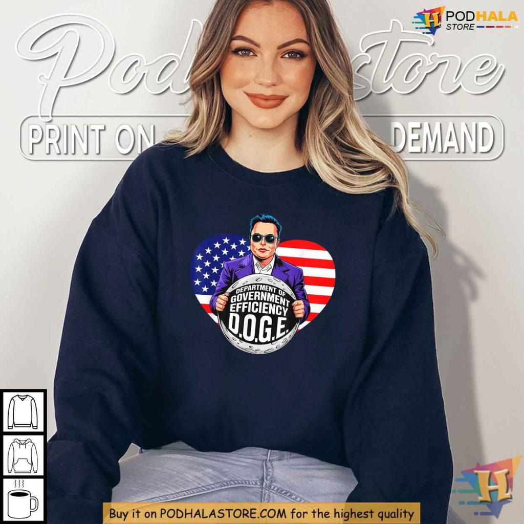 Government Efficiency DOGE 2024 Humor Shirt Featuring Elon Musk and ...