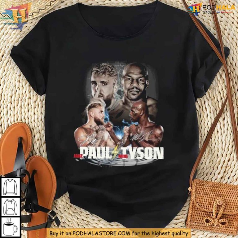 Jake Paul vs Mike Tyson Vintage Fight Shirt, Boxing Legends Tribute Tee ...