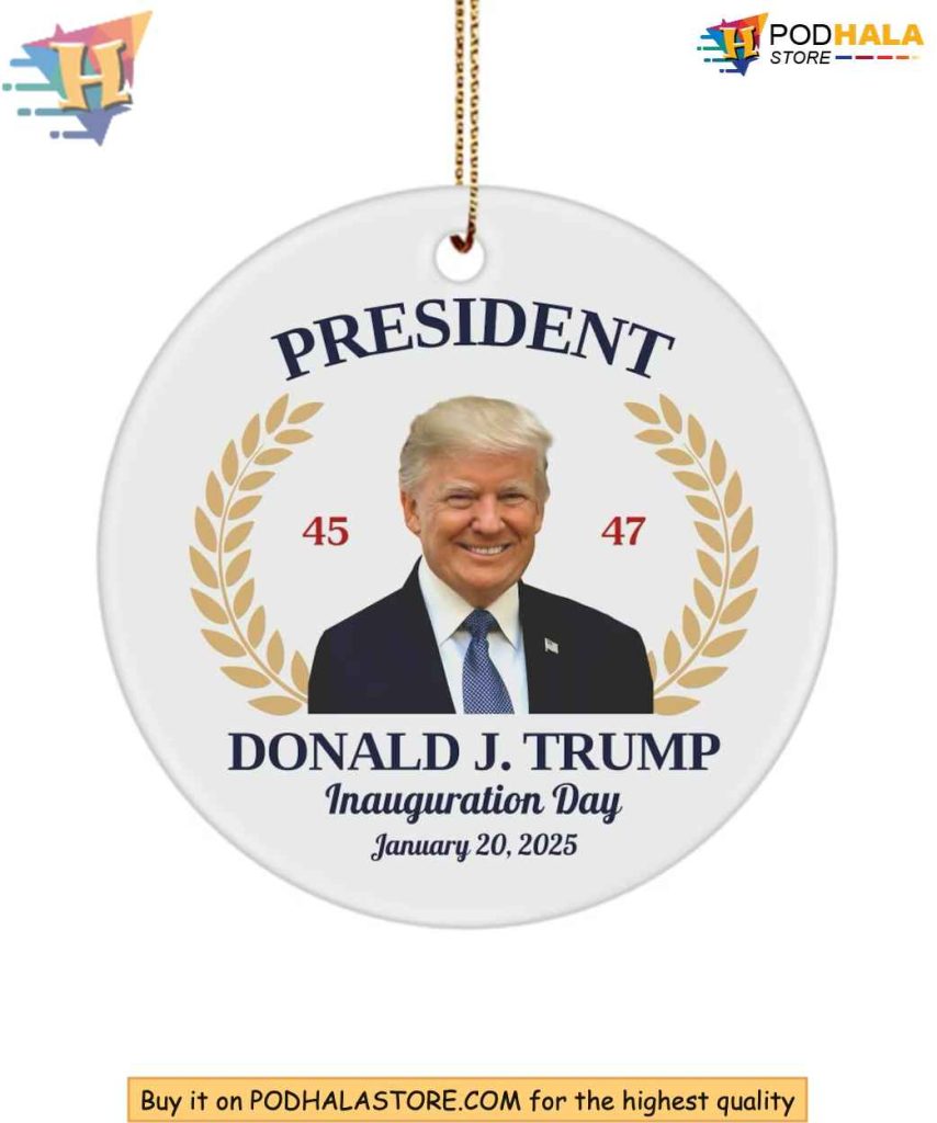 President Donald Trump Ornament, Funny Christmas Gift Ideas for 2025 ...