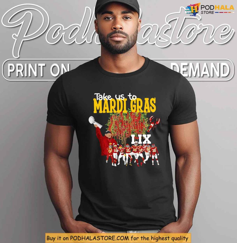 Chiefs Super Bowl Shirt, KC Football Victory, Mardi Gras Theme Merch ...