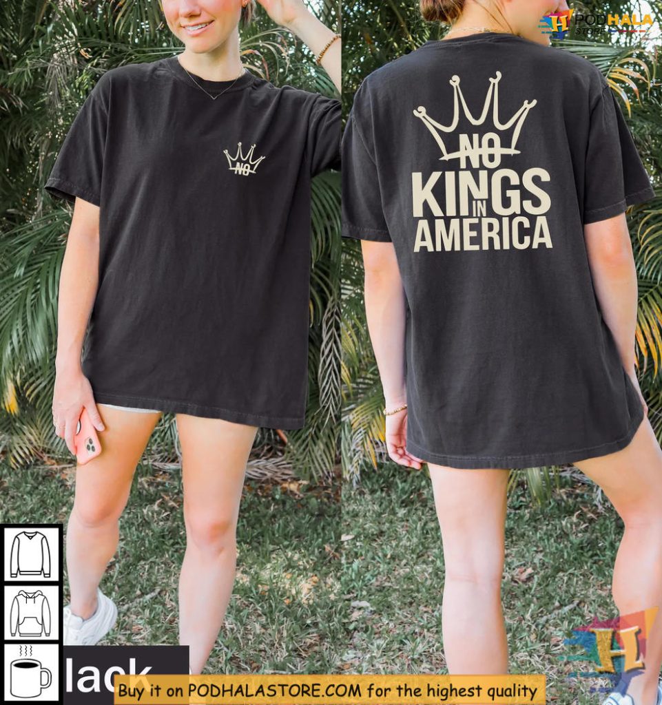 No Kings Shirt, Protest Statement Merch Inspired By American Revolution ...